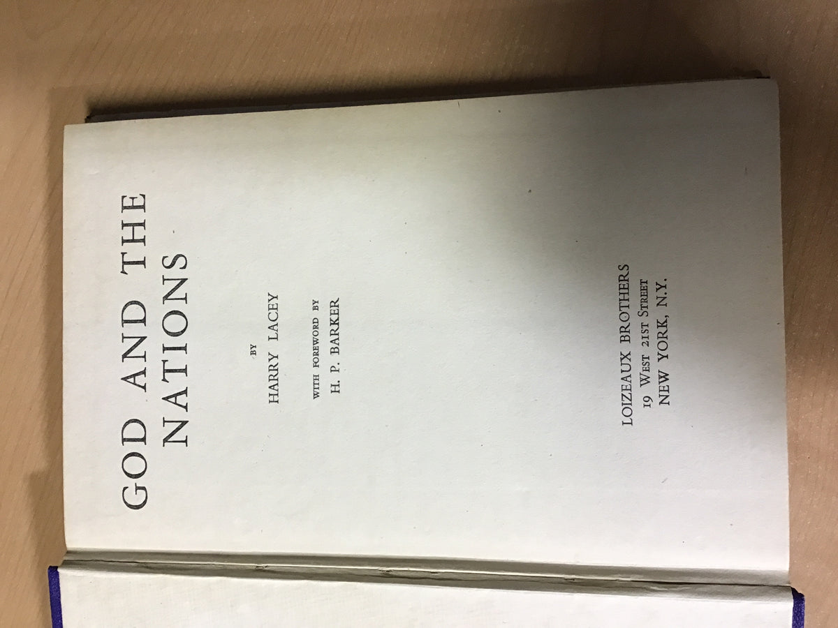 Lacey, Harry - God of the Nations – Scripture Truth